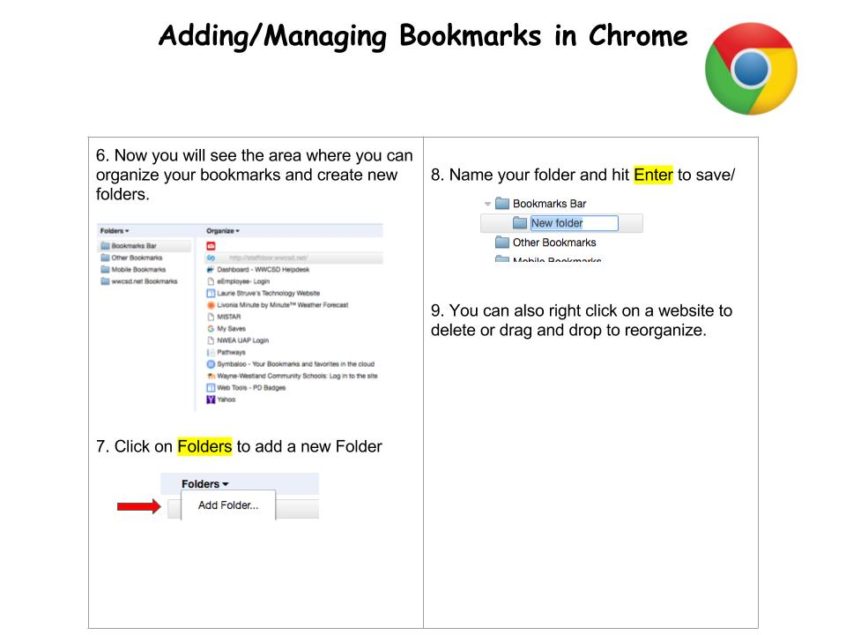 Adding and Managing Bookmarks in Chrome – WWCSD Educational Technology ... Adding and Managing Bookmarks in Chrome – WWCSD Educational Technology ...